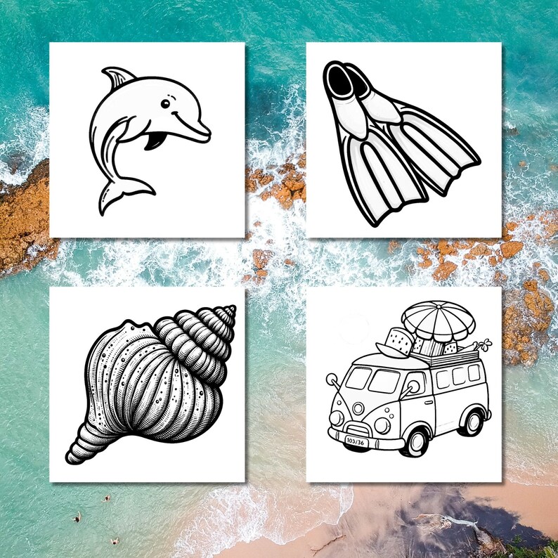 Summer Coloring Book Printable Bold and Easy Summer Coloring Pages ...