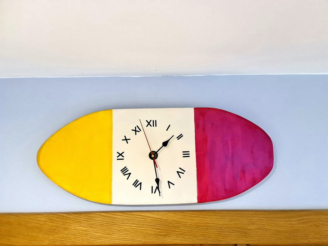Surfboard Wall Clock - Etsy