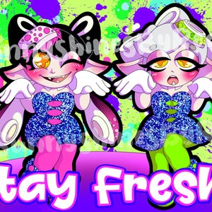 Callie & Marie Splatoon Print - Etsy