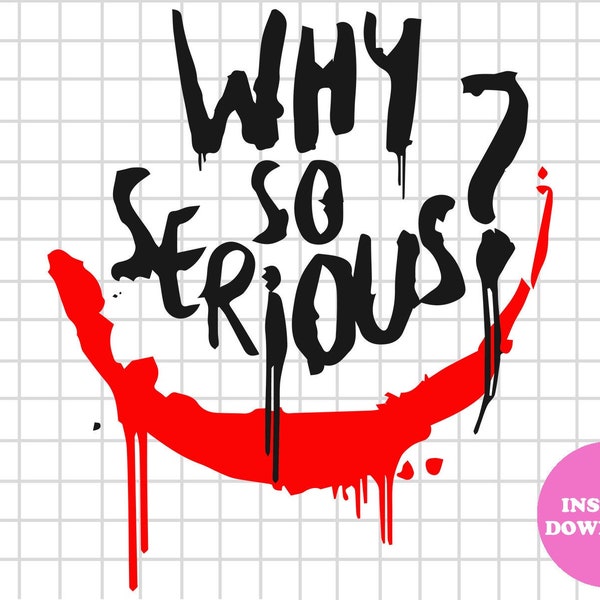 Why so Serious - Etsy