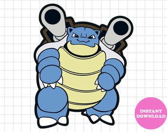 Blastoise Svg File - Etsy