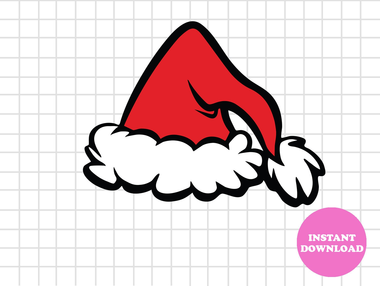The Grinch Santa Hat - Etsy
