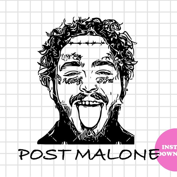 Post Malone Png - Etsy