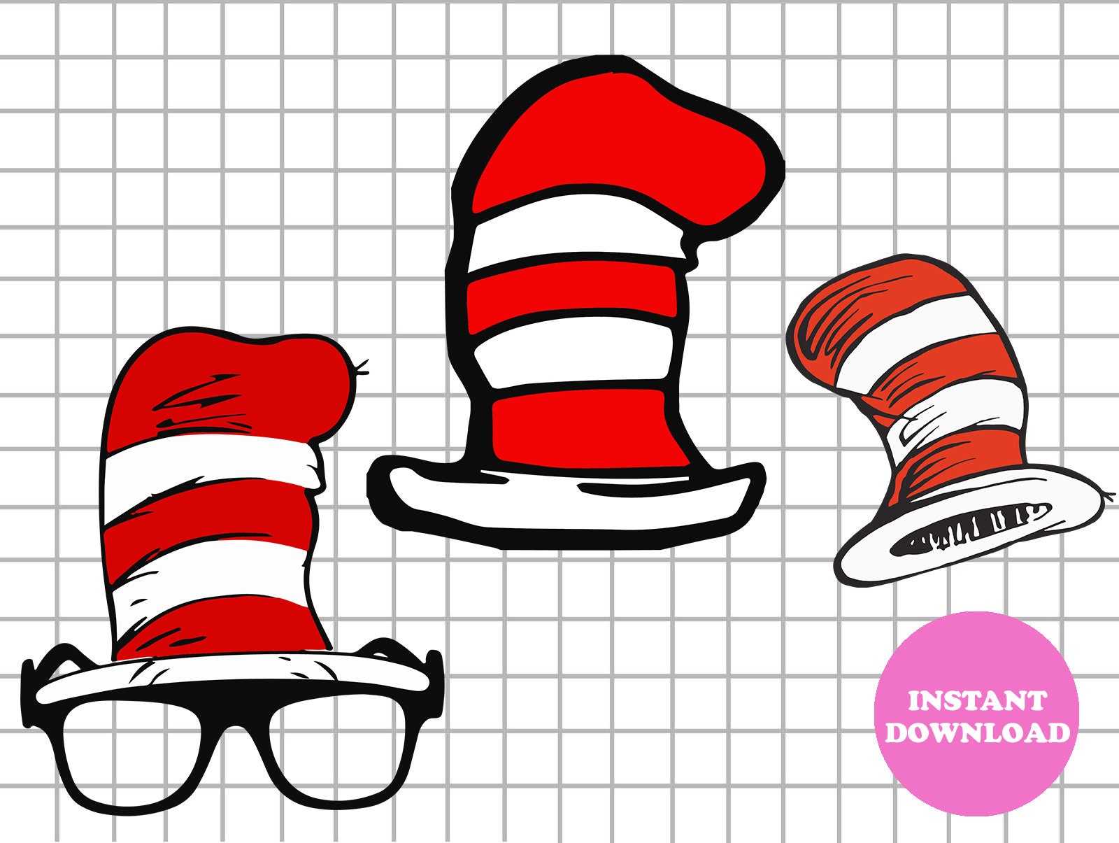 Cat In The Hat Free Clipart