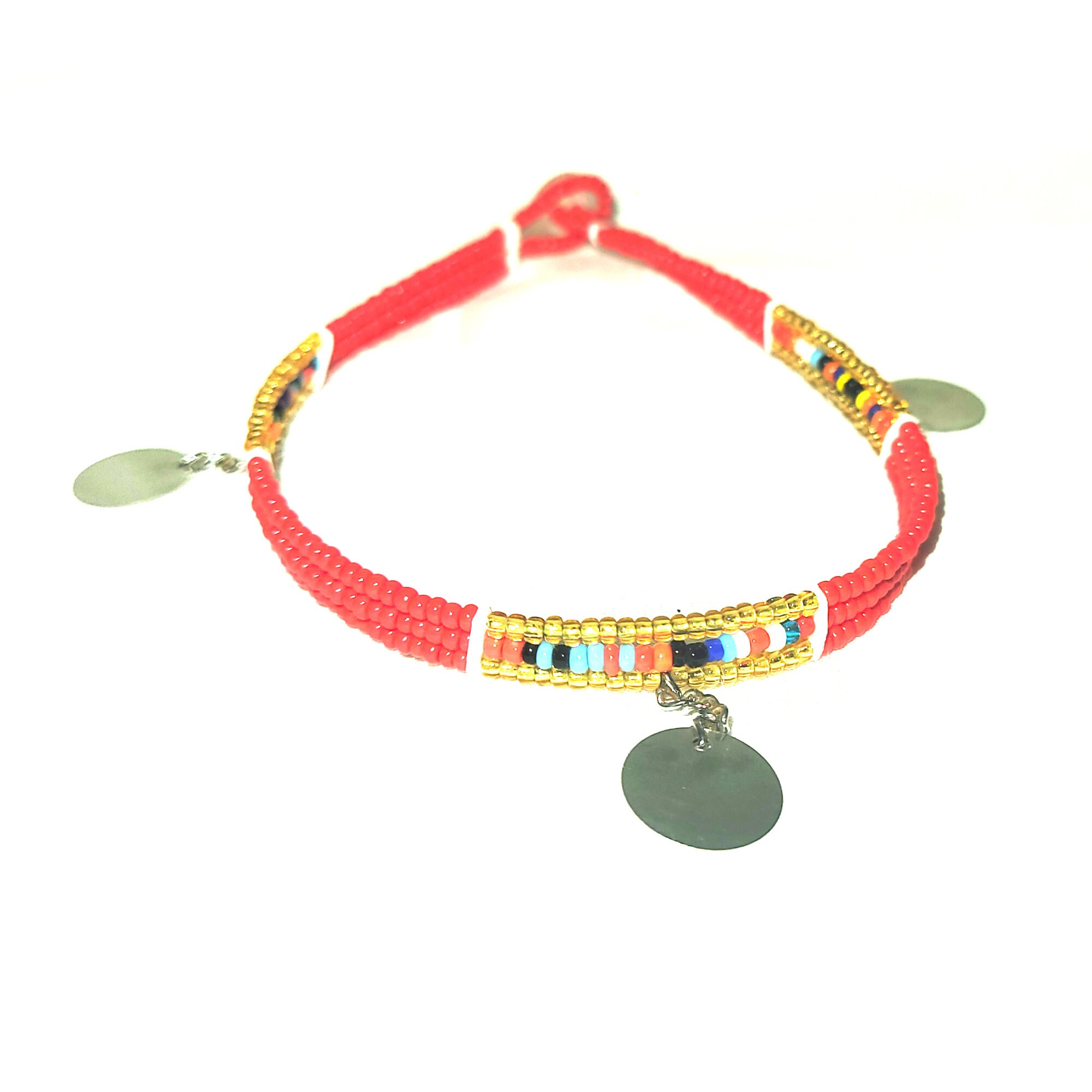 Maasai Inspired Beaded Anklets/bracelets - Etsy