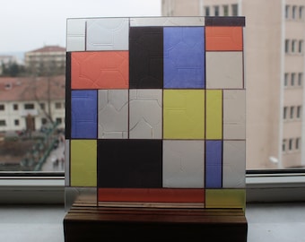 Piet Mondrian Glass - Etsy
