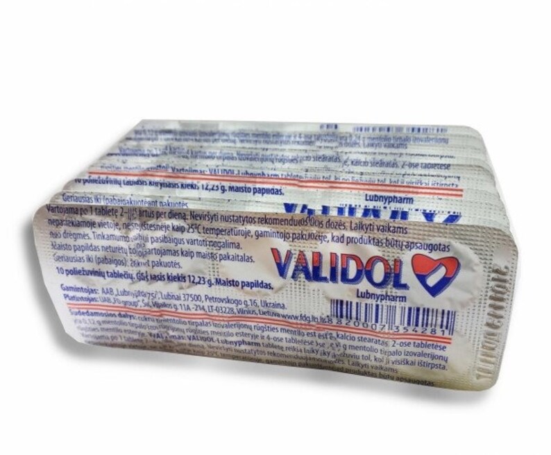 Buy Validol 6 Blisters X 10 Tabs. 60 Mg Sublingual Tablets Online in ...