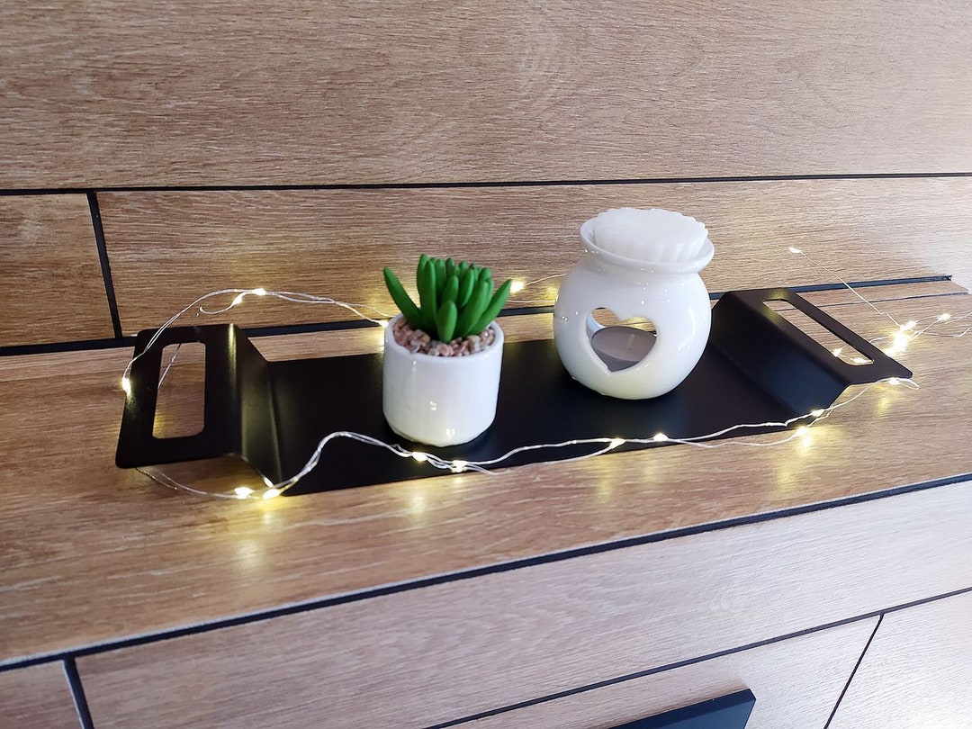 Black Modern Bathroom Tray NADAR for Cosmetics and Accessories, Modern ...