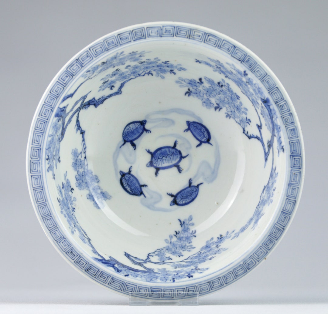 Antique Japanese Meiji Period 1868-1912 Hirado Porcelain Bowl With ...