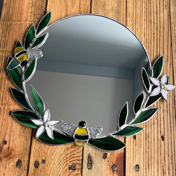 Stained Glass Mirror - Etsy