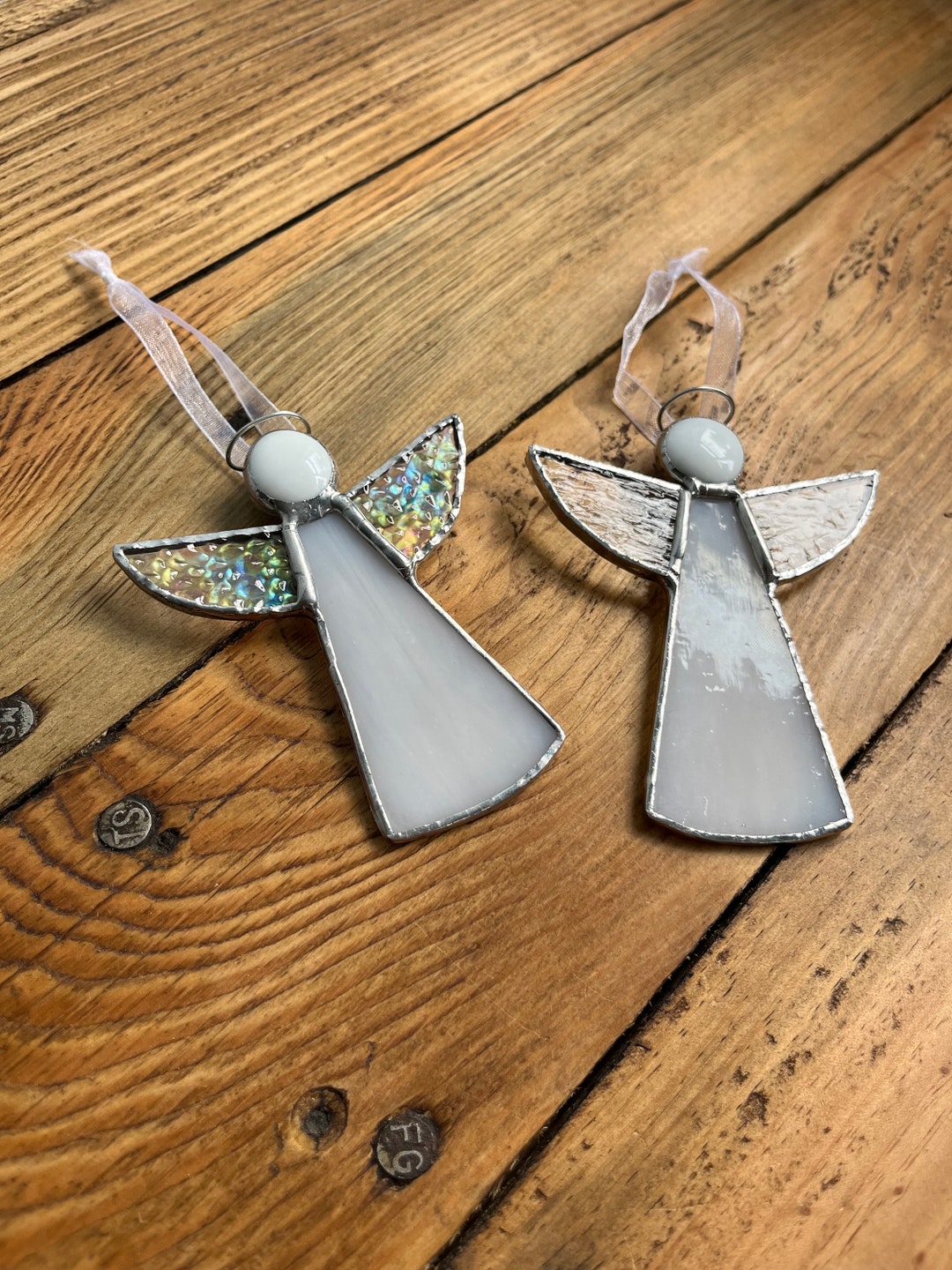 Stained Glass Angel, Angel Ornament / Decoration, Angel Gift, Memorial ...