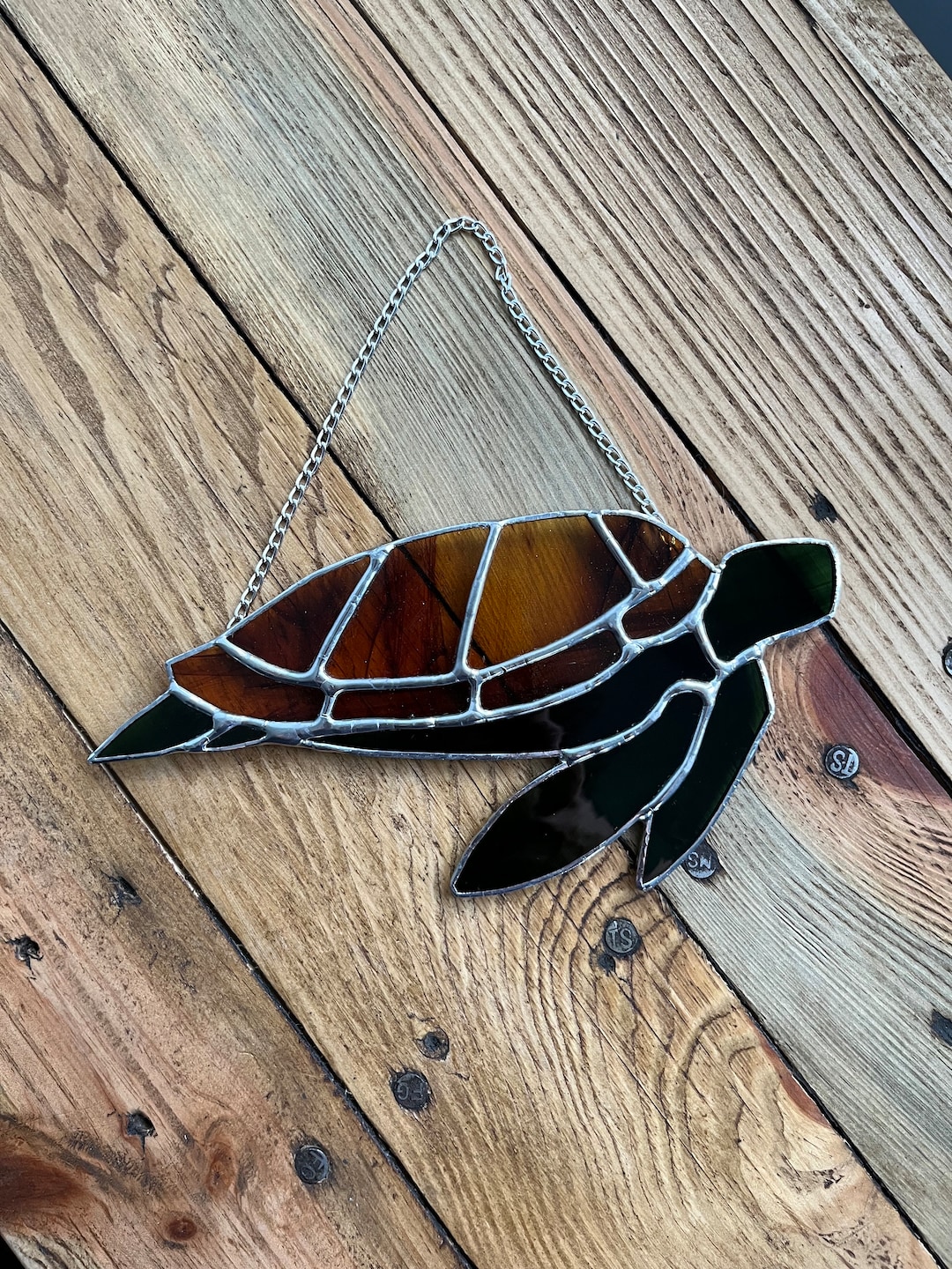 Stained Glass Turtle, Turtle Suncatcher, Turtle Sealife Gift, Turtle ...