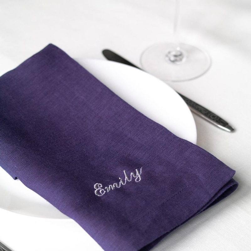 Family Initials Napkins - Etsy UK