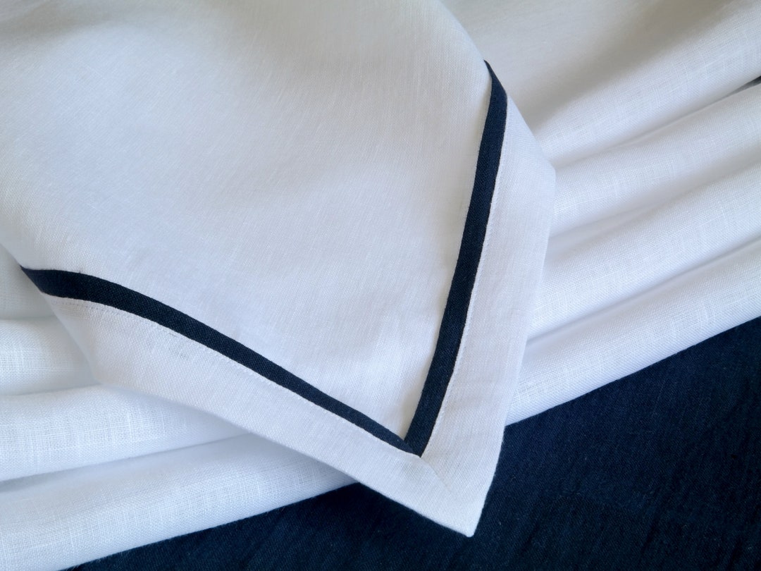 Softened Linen Napkins. Mitered Corners Linen Napkins. Linen Napkin ...