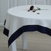 Linen Placemat With Edging. Softened Linen Placemat. Dinner Table ...