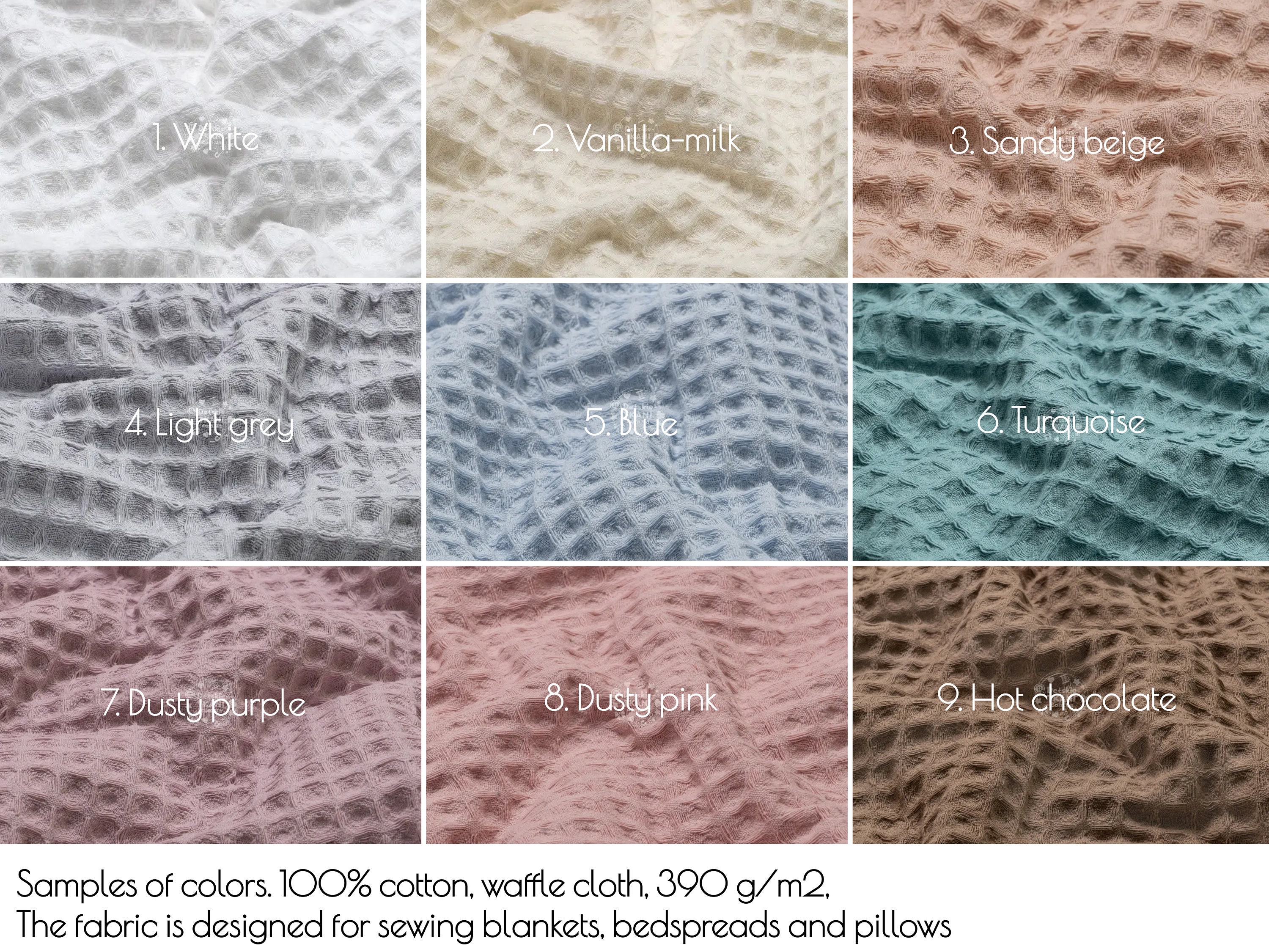 Cream Waffle Blanket / Waffle Throw Blanket/blanket for Bedroom/white ...