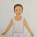 Printable Boy and Girl Paper Doll Template. Retro Paper Crafts for Kids ...