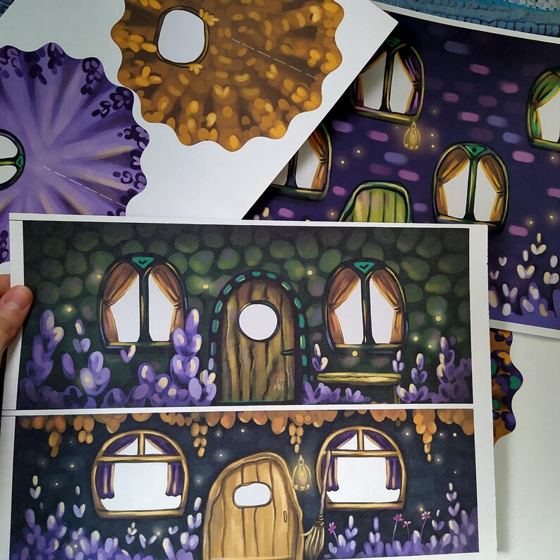 Printable Fairy House Lanterns. DIY Autumn Paper Decorations and Crafts ...