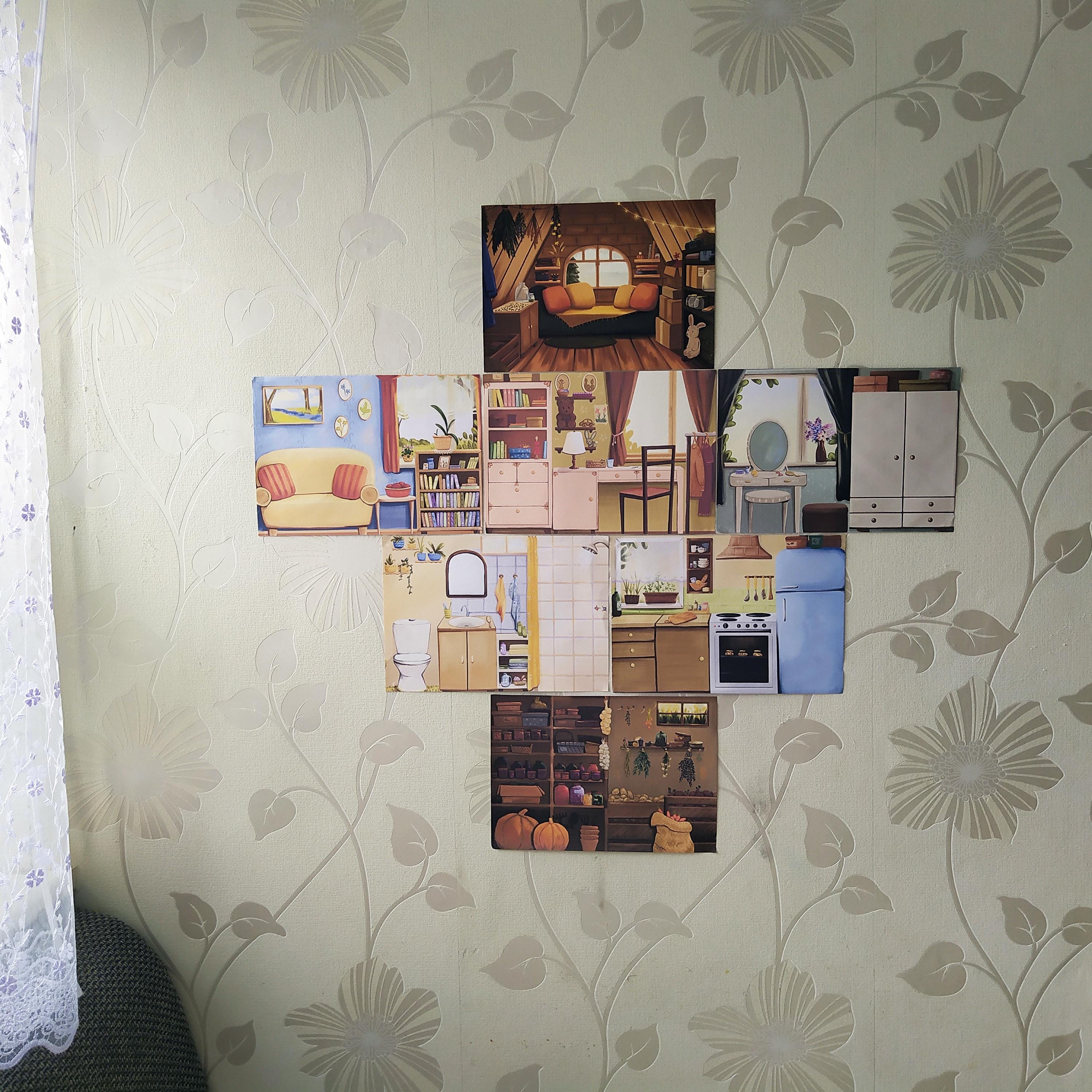 Printable Paper Doll Family, Paper Doll House, Dollhouse Room ...