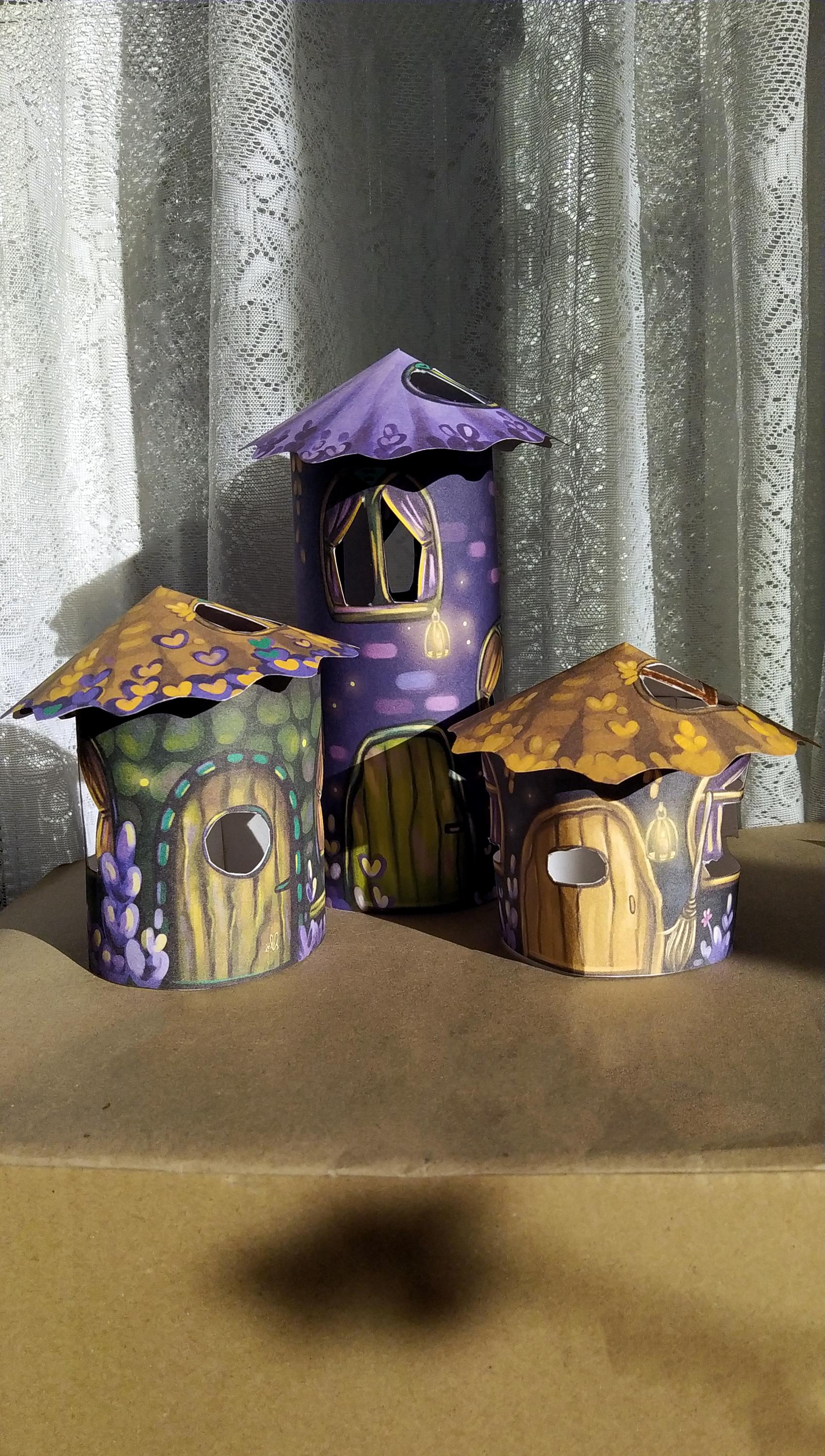 Printable Fairy House Lanterns. DIY Autumn Paper Decorations and Crafts ...