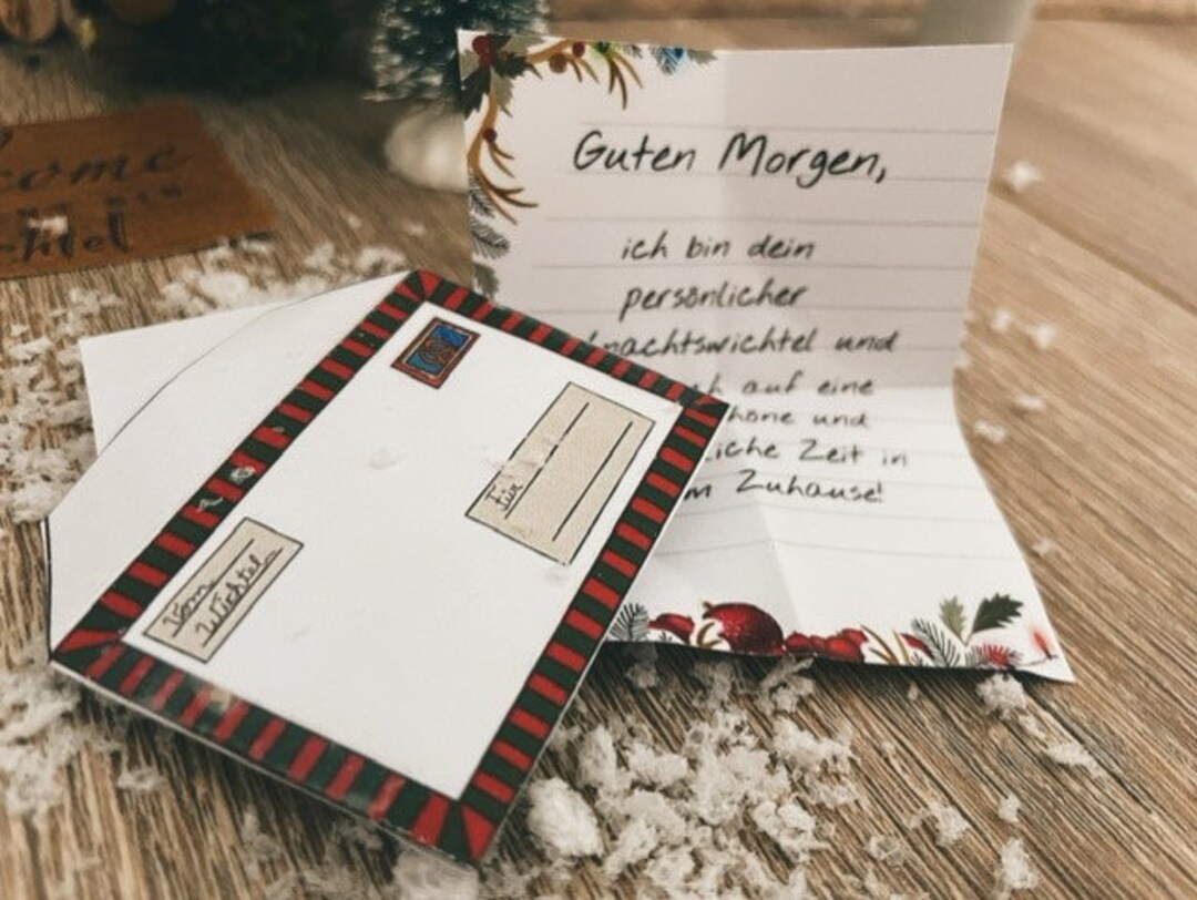Secret Santa Letters With Envelope - Etsy