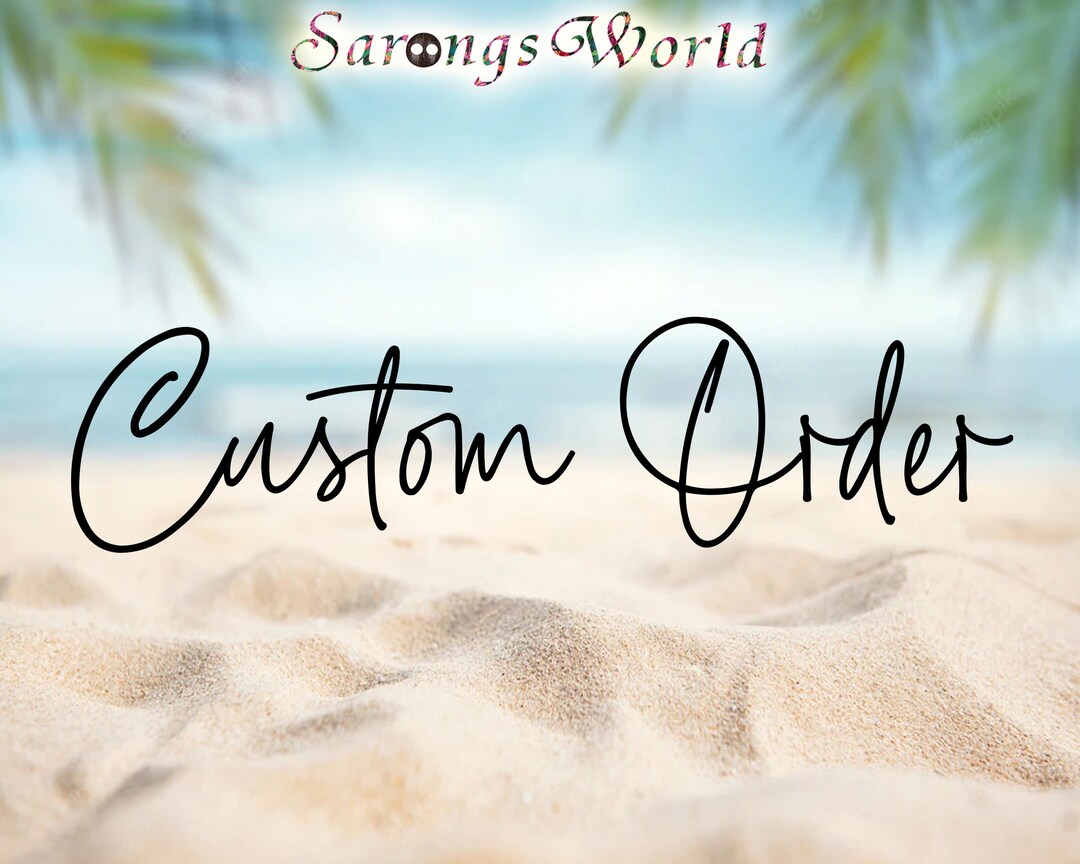 Custom SARONGS - Etsy