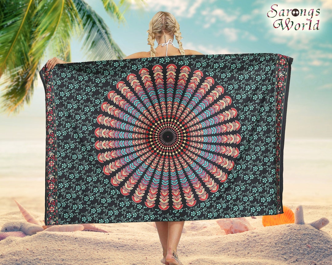 Brides Cotton Cover up Sarong Swimsuits Cover up Personalized Printed ...