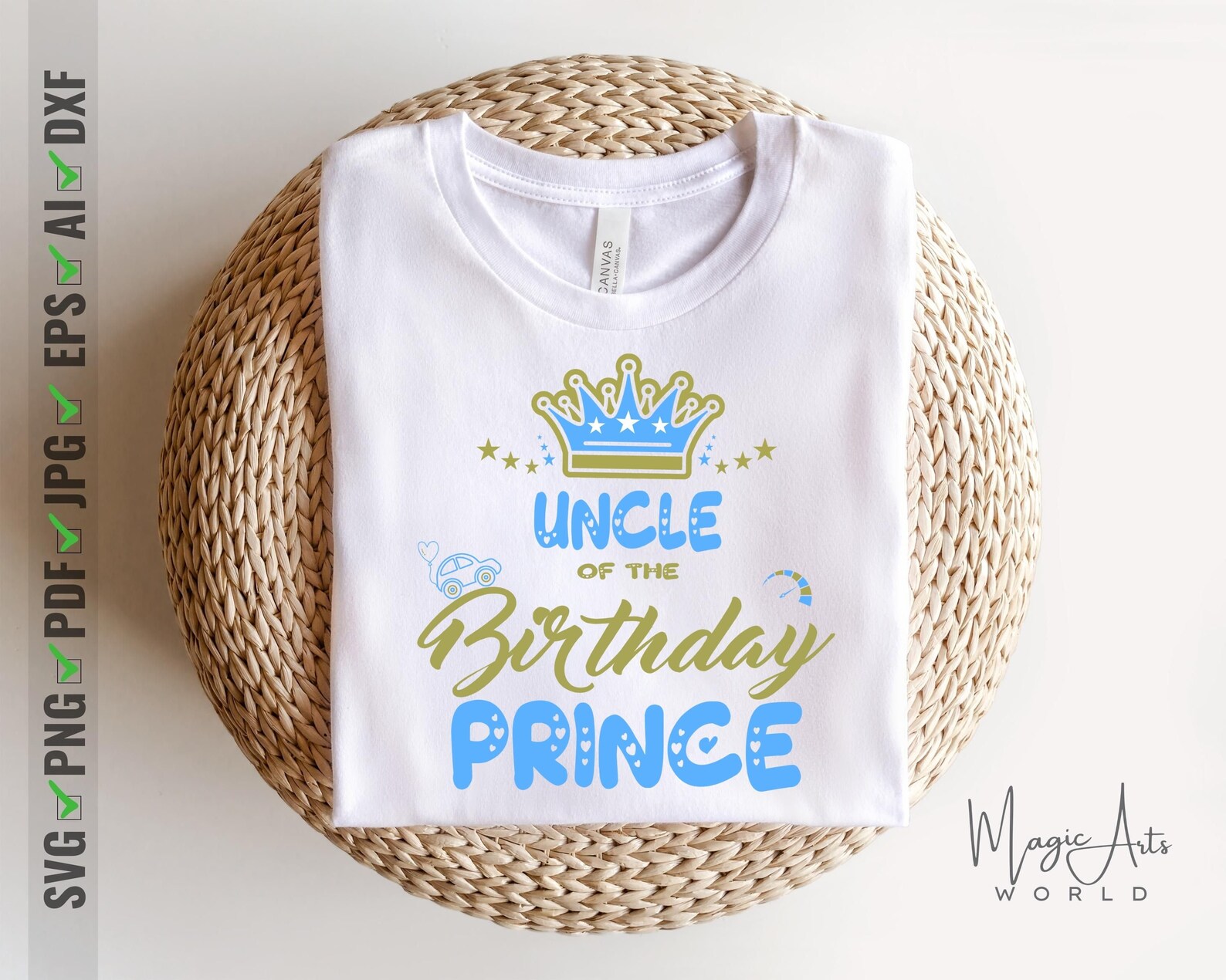 Birthday Prince SVG Bundle: Family Matching T-shirt Designs (digital ...
