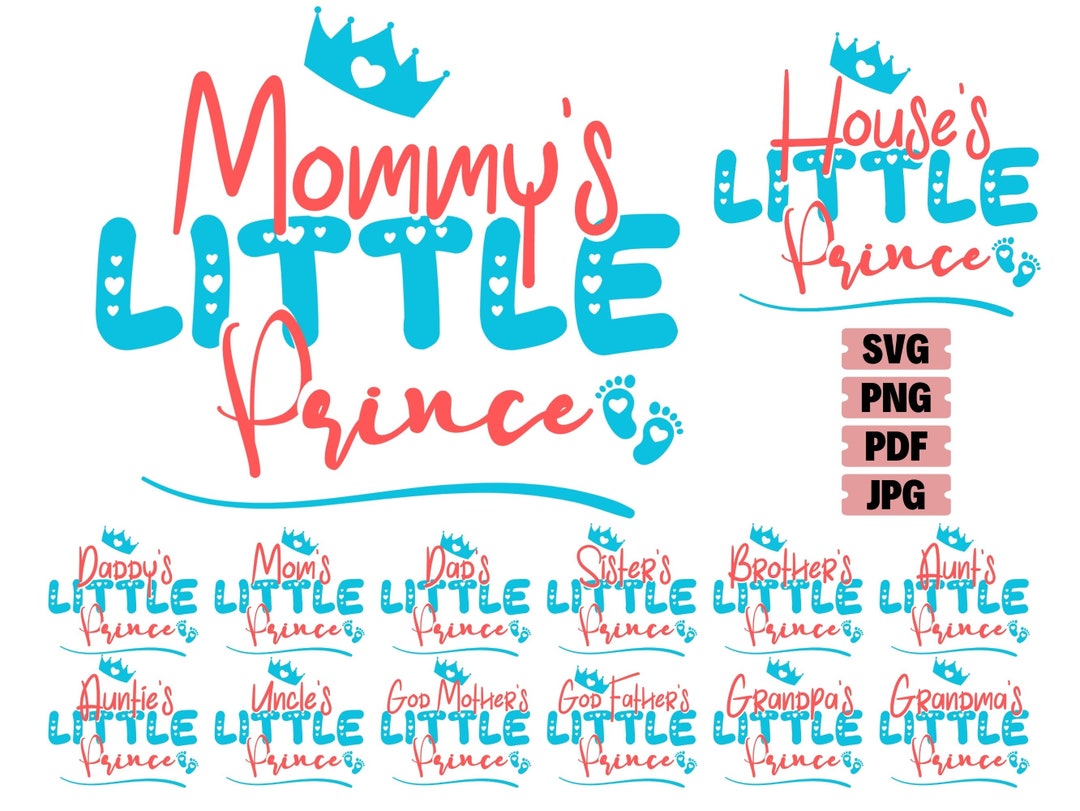 Mommy's Little Prince SVG Daddy's Prince Svg Prince - Etsy