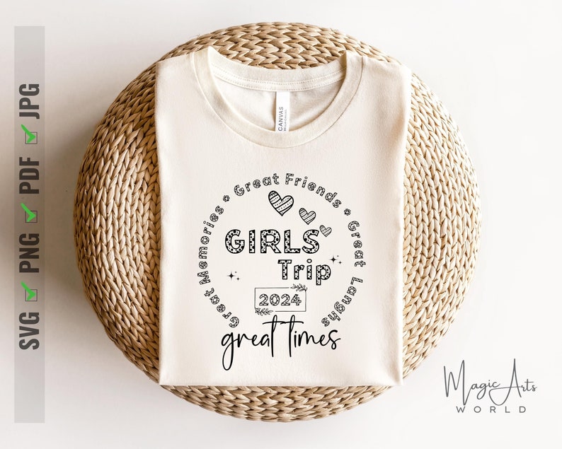 Girls Trip 2024 Svg, Girls Weekend 2024 Svg, Great Times, Great ...