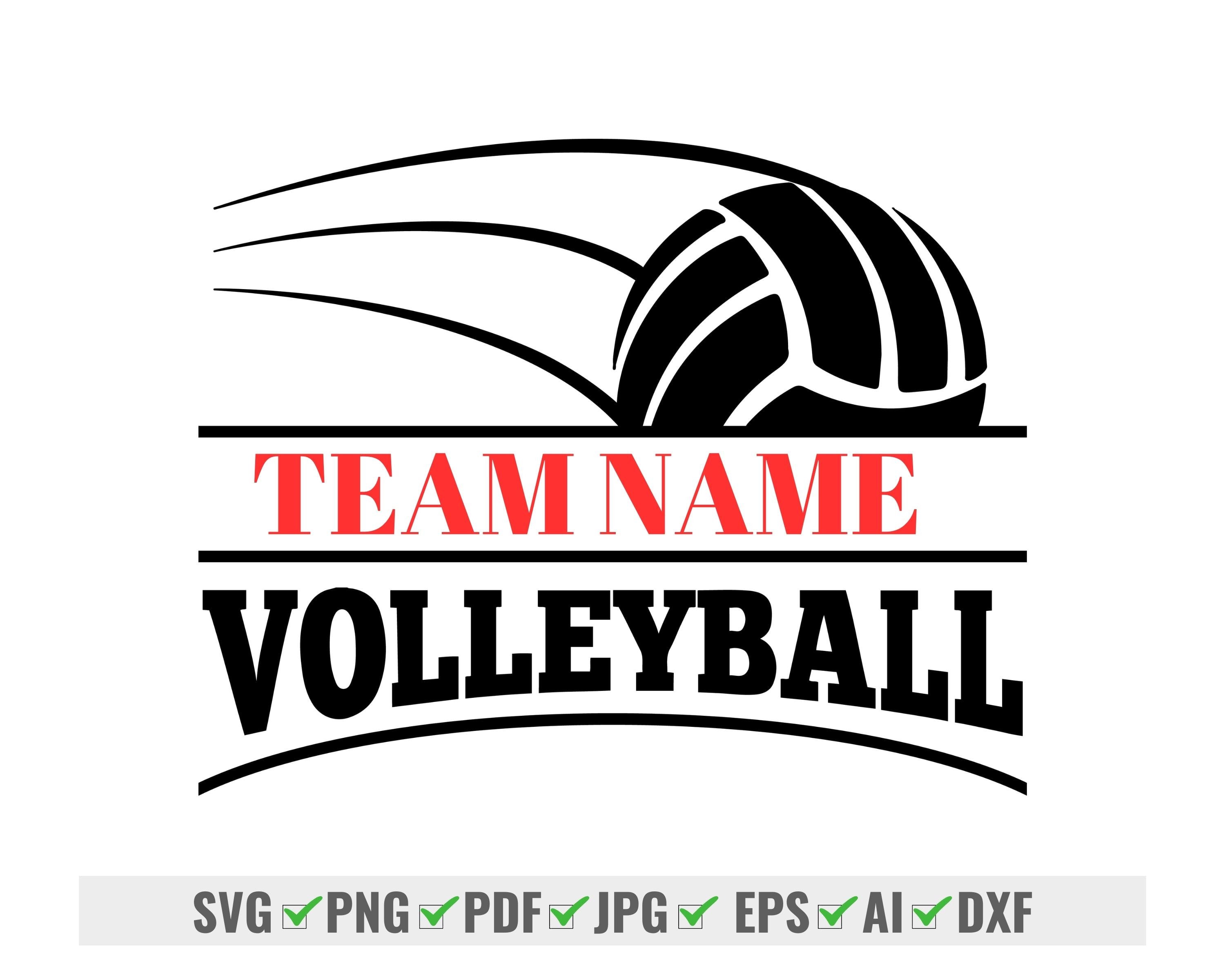Volleyball Team Name Svg Png Volleyball Mom Svg College - Etsy