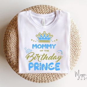 Birthday Prince SVG Bundle: Family Matching T-shirt Designs (digital ...
