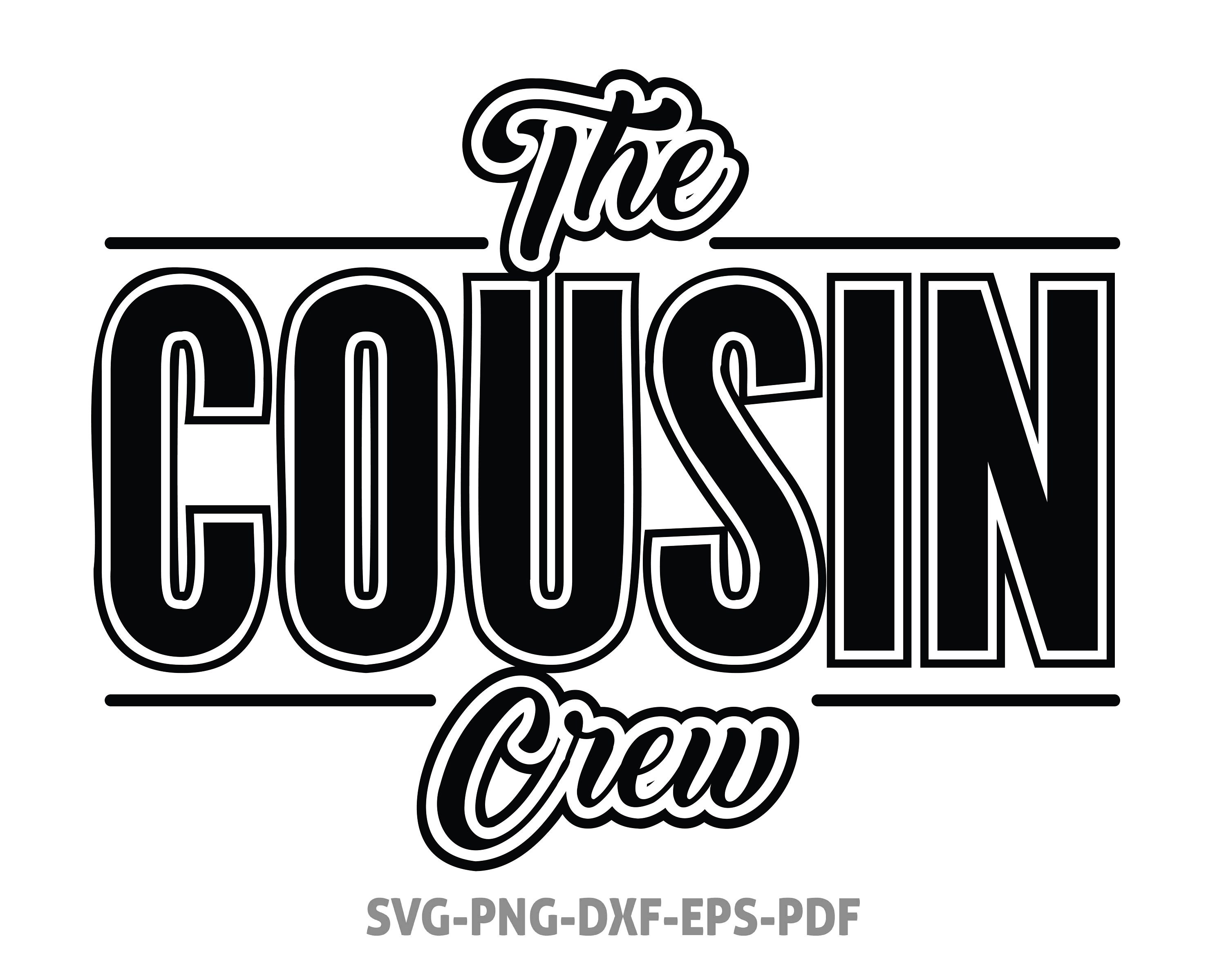 Cousin Crew Retro Svg Png: Matching Family Shirt (digital Download) - Etsy