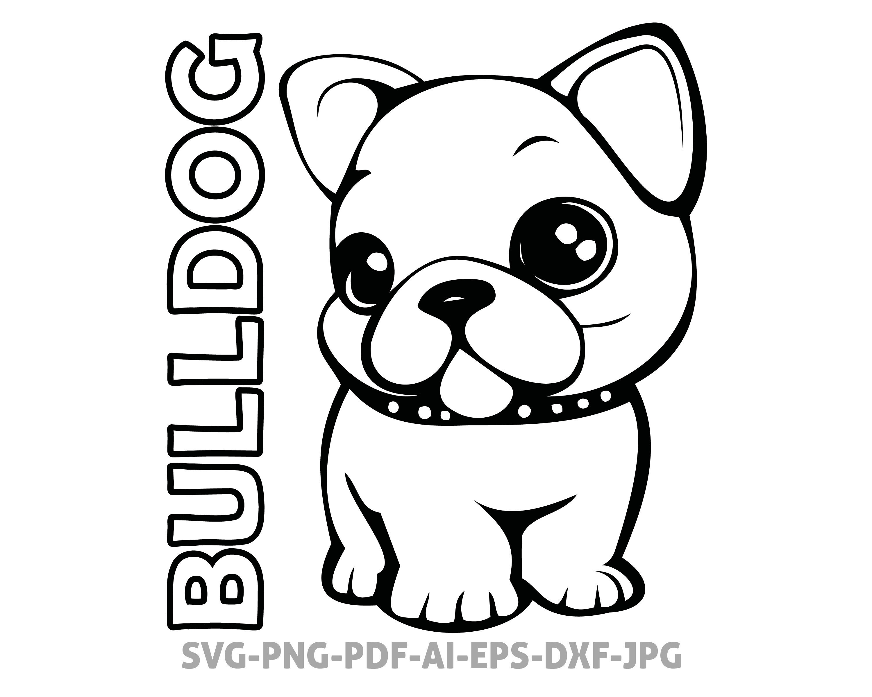 Bulldog Svg Png BUNDLE Bulldog Face Svg Bulldog Head Svg - Etsy