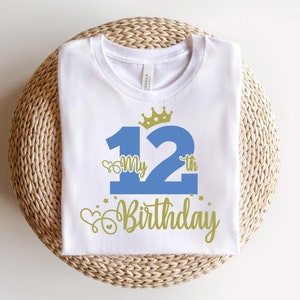It's My 12th Birthday Svg Png, Twelve Years Old Birthday Boy Svg, 12 ...