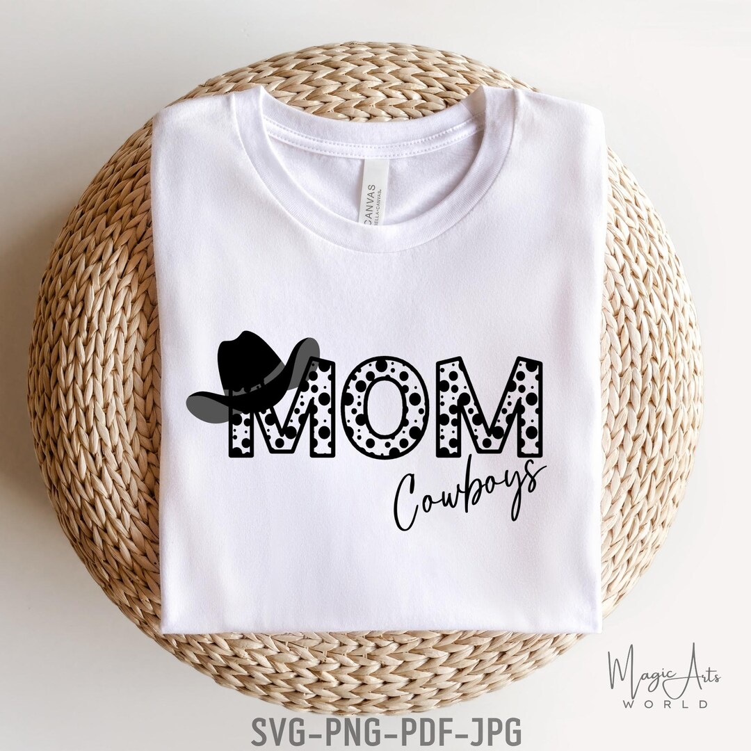 Cowboys Mom SVG, Cowboys Mom PNG, Wine Glass Svg, Cowboy Mom SVG ...