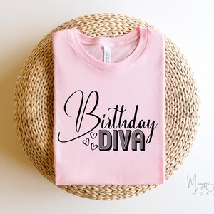 Birthday DIVA SVG PNG, Birthday Queen Svg, Birthday Design Cut File ...