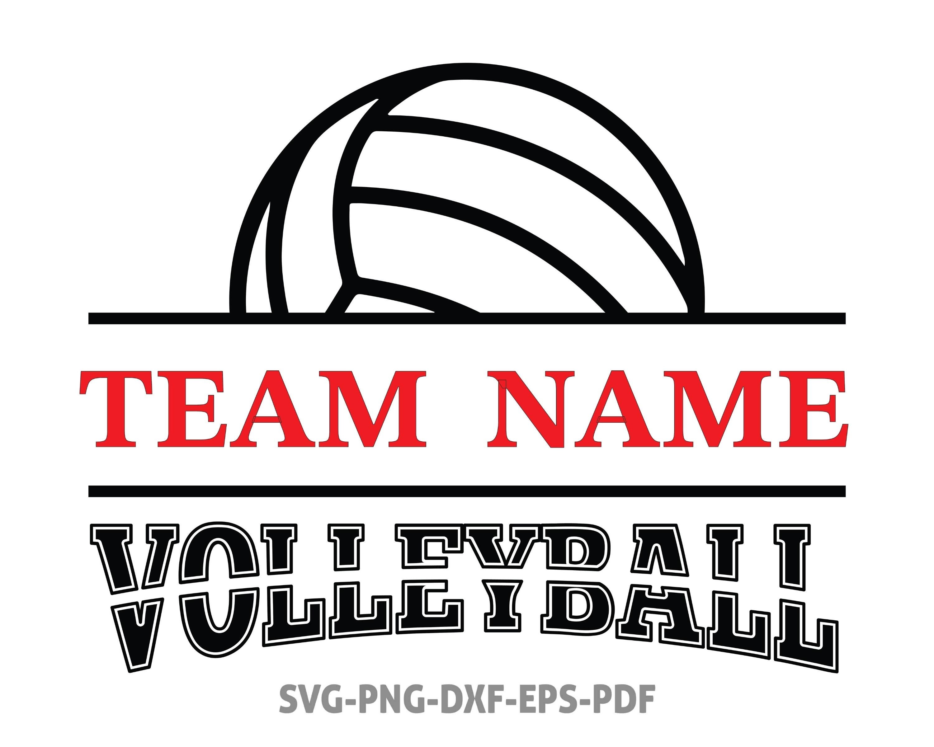 Volleyball Team Name Svg Png Volleyball Mom Svg College - Etsy