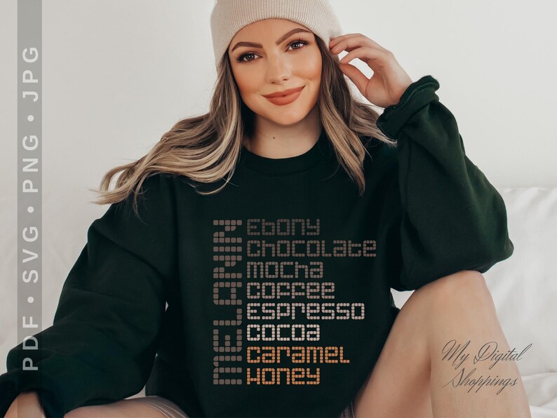 Melanin Svg Many Shades of Brown Svg Ethnic Cricut Melanin - Etsy