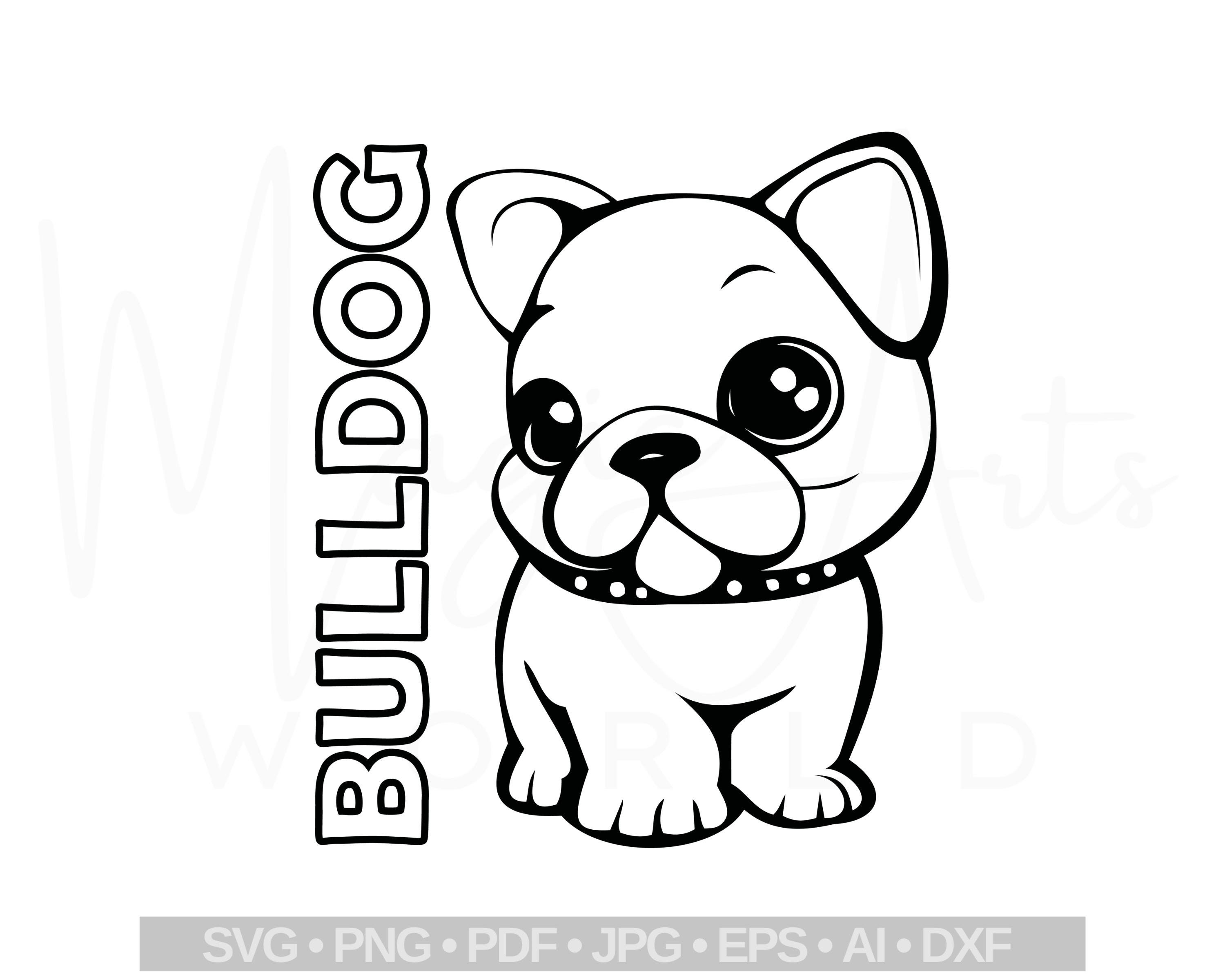 Bulldog Svg Png Bulldog Face Svg Bulldog Head Svg French - Etsy