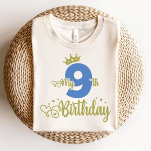 9th Birthday Svg Png, 9th Birthday Cricut Cut Files, My 9th Birthday ...