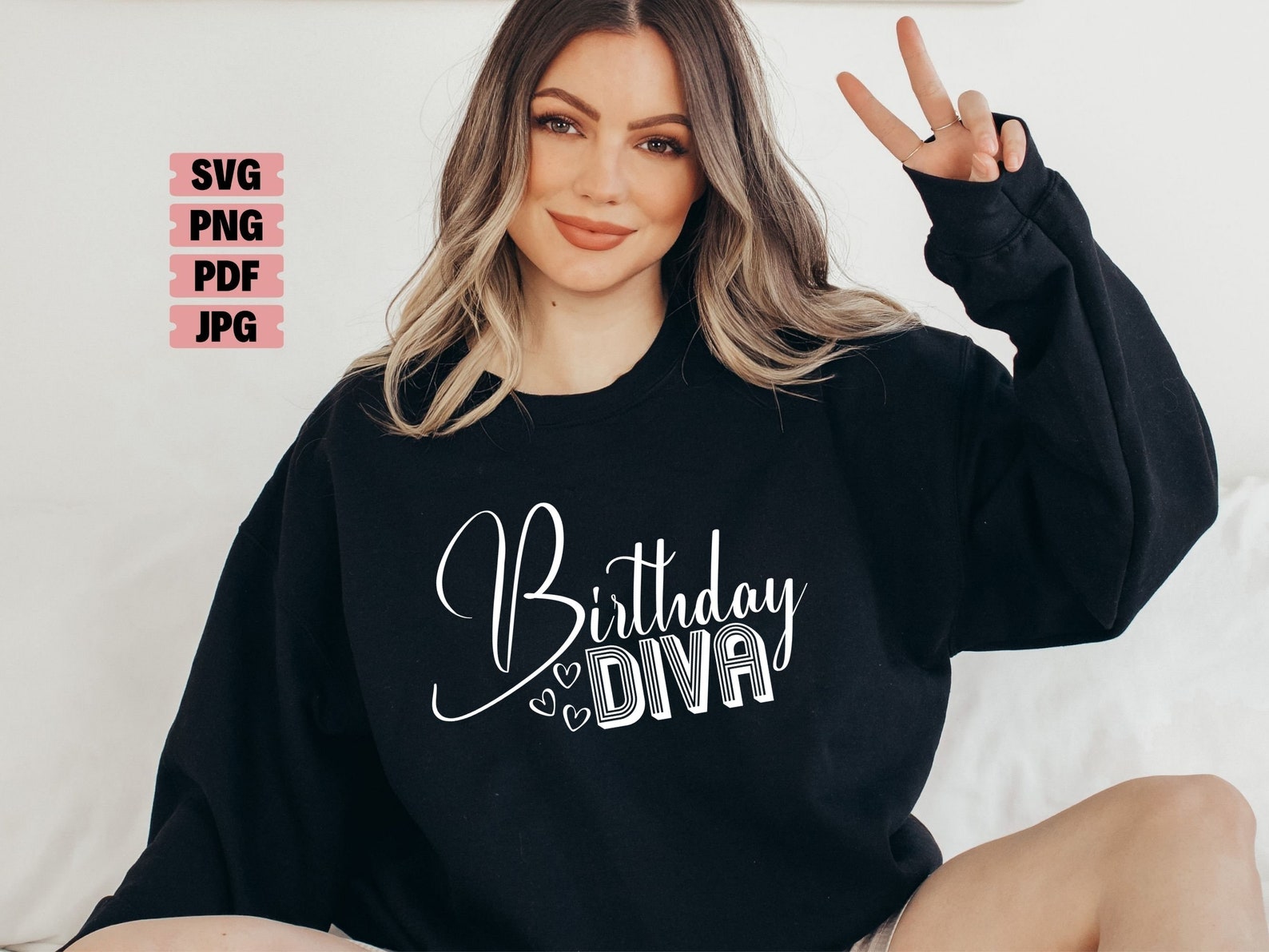 Birthday DIVA SVG PNG Birthday Queen Svg Birthday Design Cut - Etsy