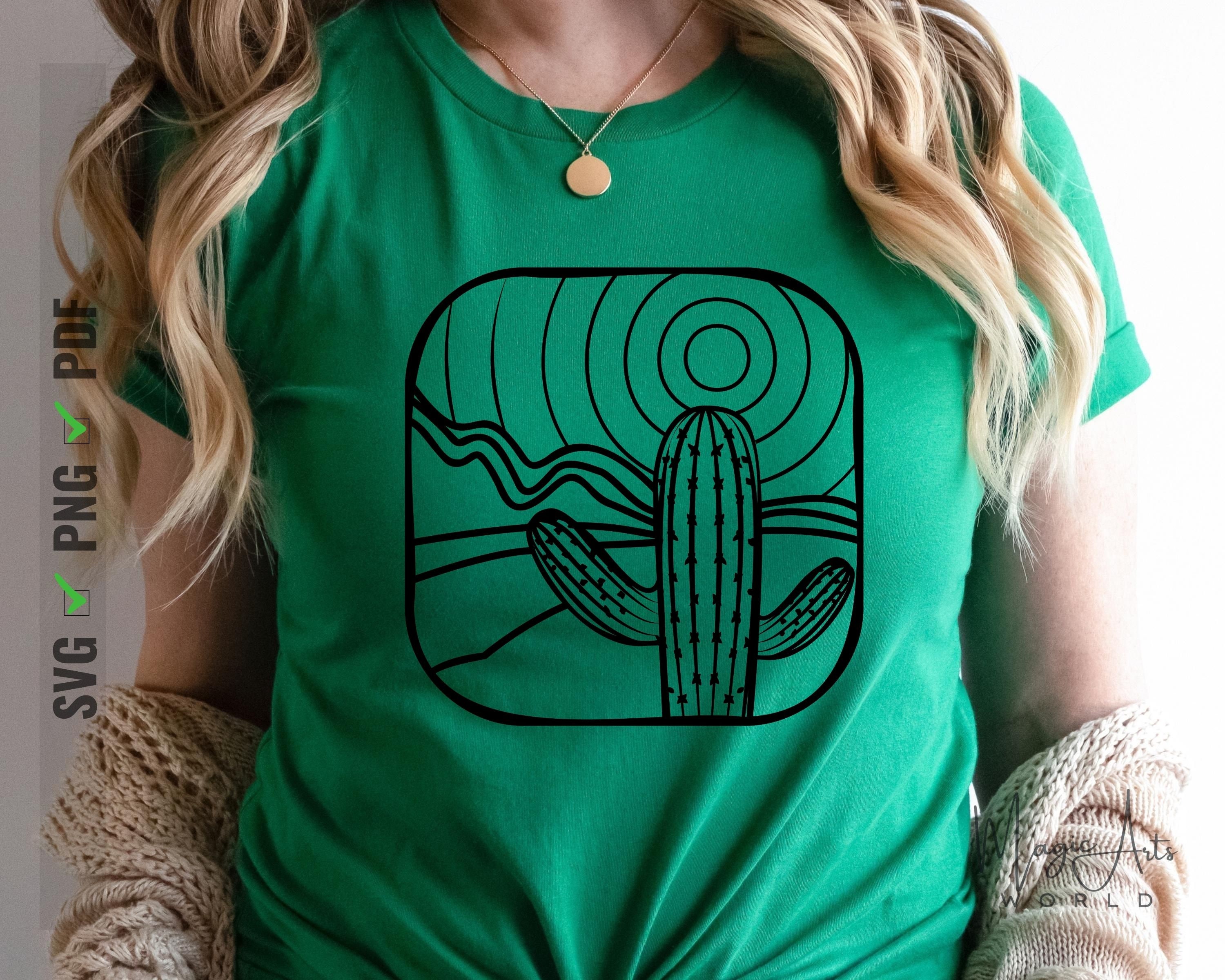 Cactus SVG File, Cactus Cut File, Desert Scene Svg, Cactus Scene Svg ...