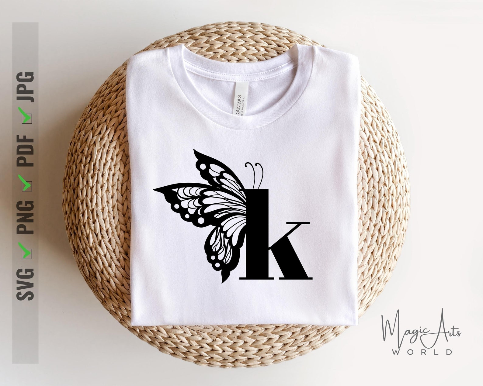 Butterfly Monogram Alphabet SVG, PNG, Monogram Frame Alphabet, Cricut ...
