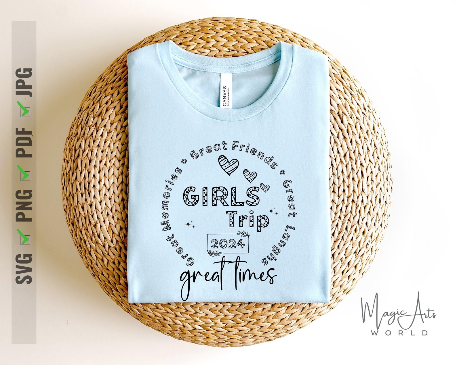 Girls Trip 2024 Svg, Girls Weekend 2024 Svg, Great Times, Great ...