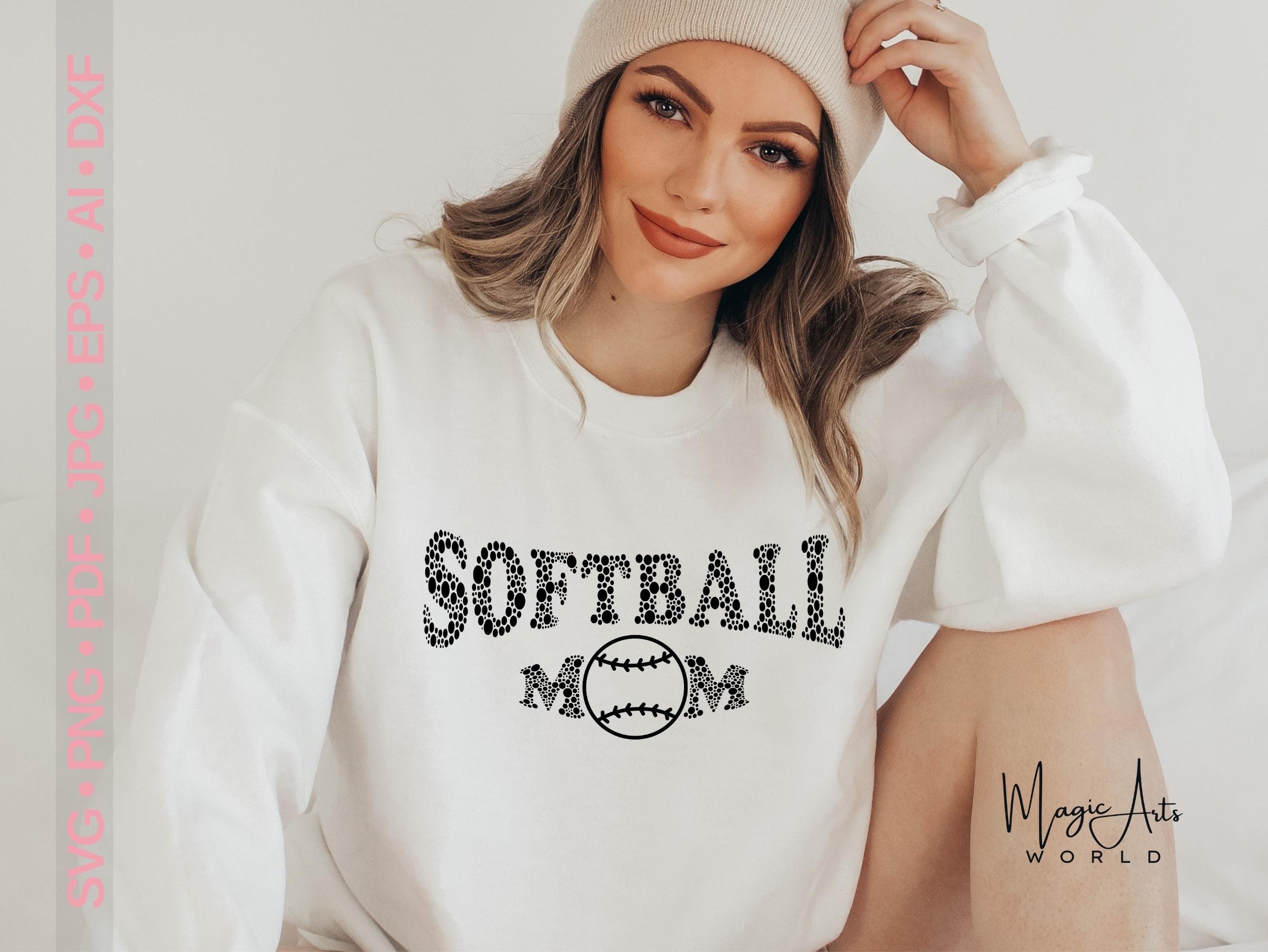 Softball Mom Svg Softball Mama Shirt Design Softball Svg Etsy