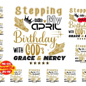 Stepping Into My Birthday Svg February Queen Svg March - Etsy