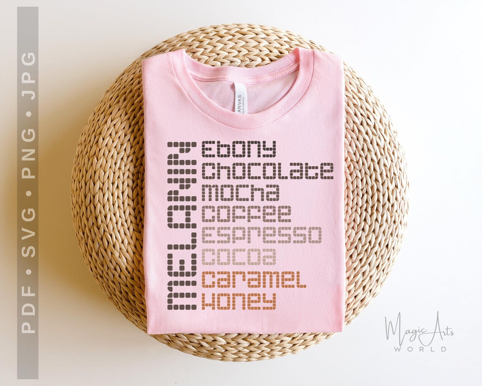 Melanin Svg Many Shades of Brown Svg Ethnic Cricut Melanin - Etsy