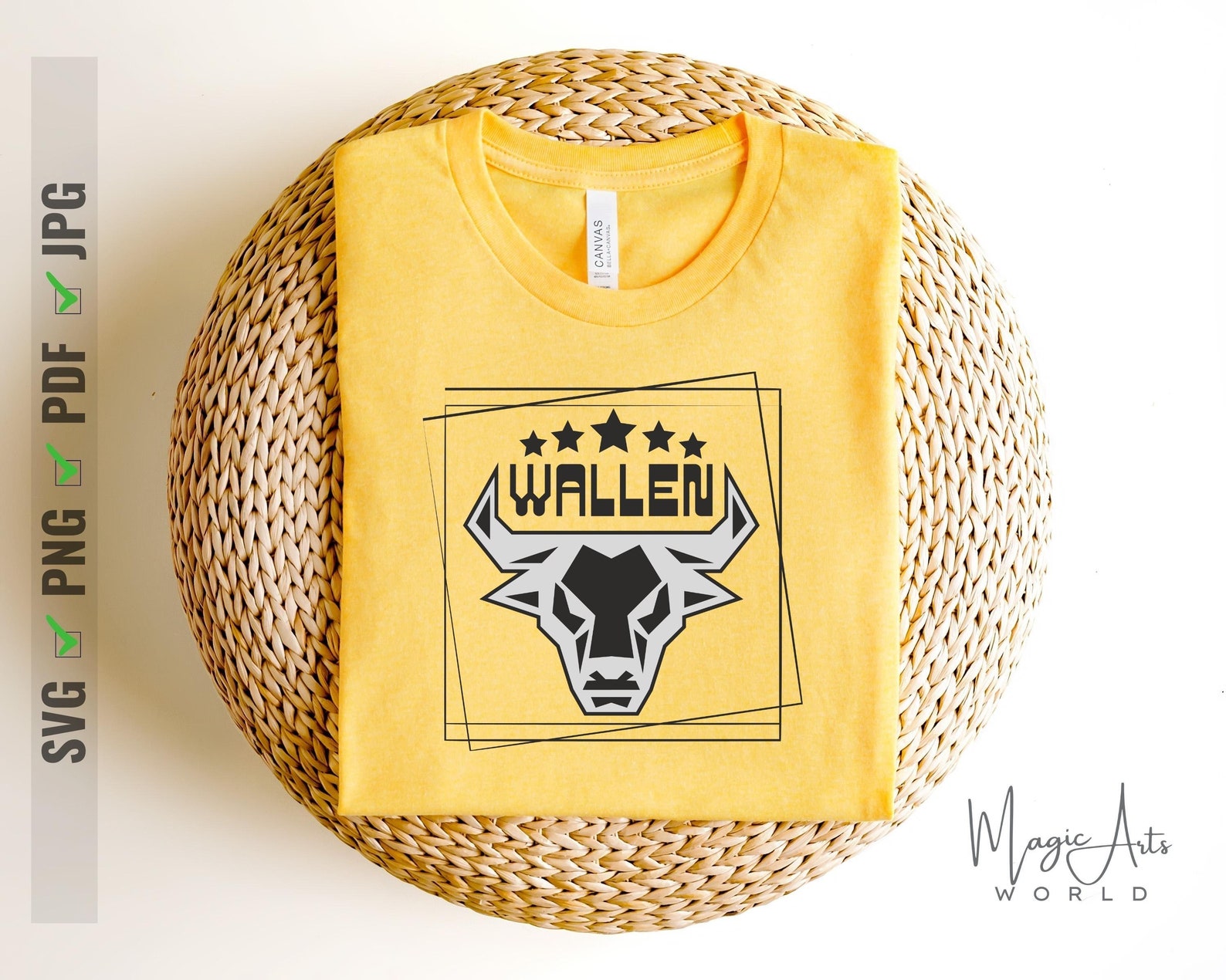 Cowboy Wallen Svg, Bullhead Svg, Cowboy, Retro Wallen Bull Skull PNG ...