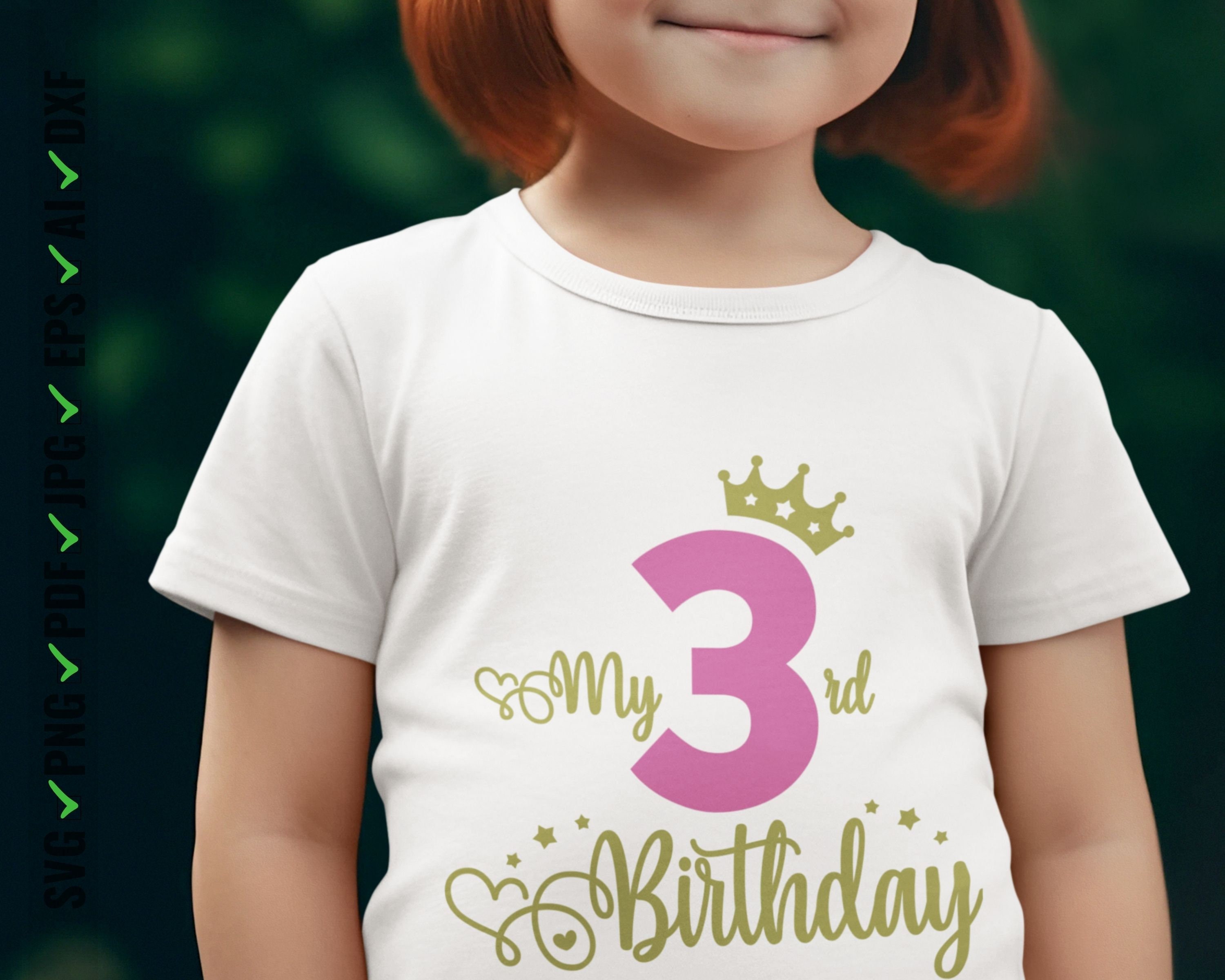 Third Birthday SVG, 3rd Birthday Svg, Birthday Svg, It's My Birthday ...